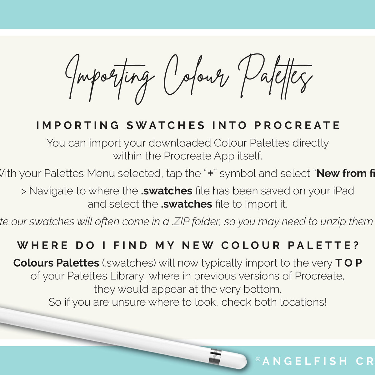 Sandy Beach Procreate Colour Palette – Angelfish Creative